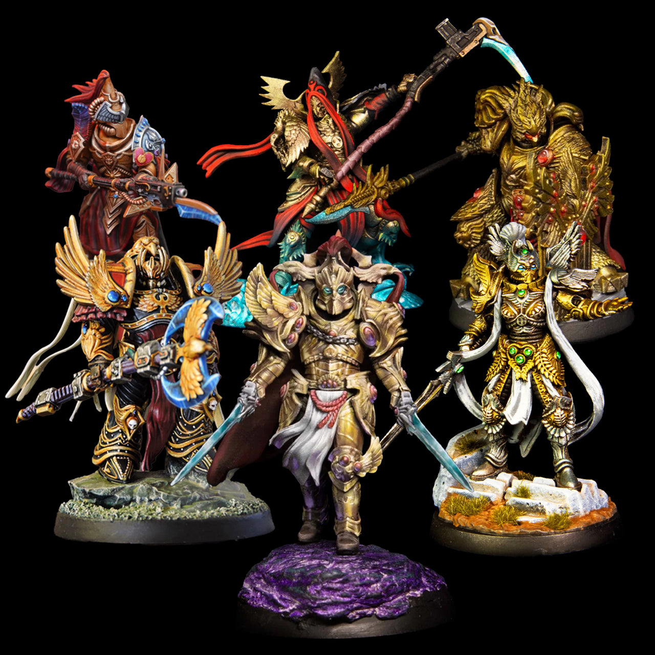 The Golden Guardians Bundle (6 Models) | Major Minis